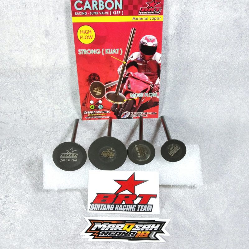 Jual Klep BRT CARBON AA batang 4.5mm 34 33 32 31 30 29 28 27 26 25 24 23 22 21 20 14 batang 4.5 ...