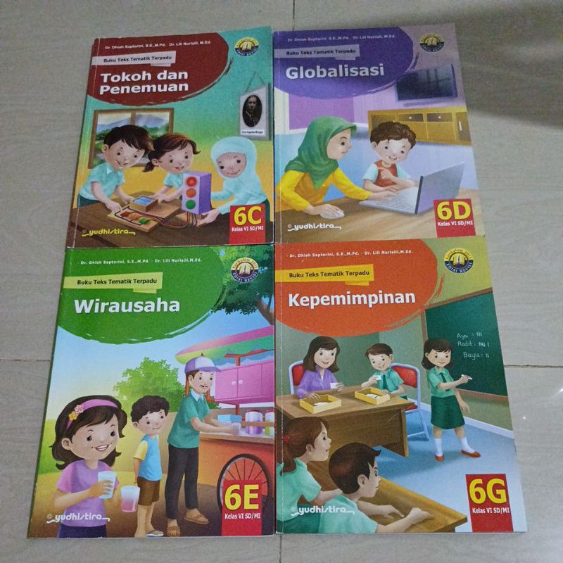 Jual buku teks tematik terpadu kelas 6 sd 6C,6D,6E,6G | Shopee Indonesia