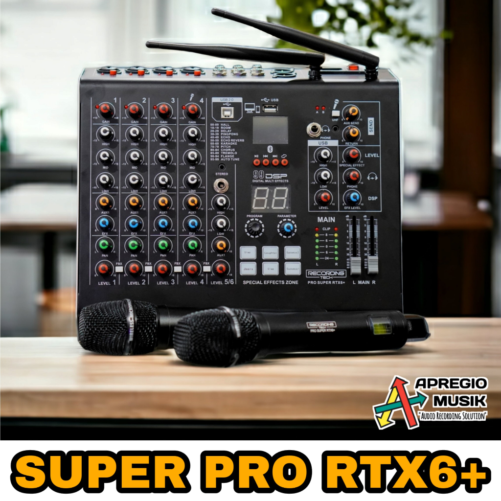 Jual Recording Tech PRO SUPER RTX6+ Plus SUPER PRO RT X6 + USB 2 Mic ...