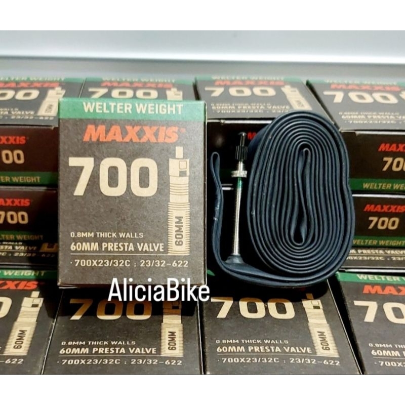 Jual Ban Dalam Maxxis Road Tube 700 x 23 sd 32 Presta FV 60mm Ban dalam Road Bike | Shopee Indonesia