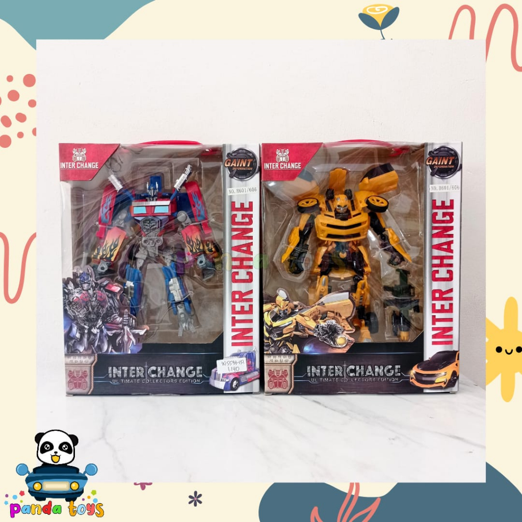 Jual MAINAN ROBOT ACTION FIGURE OPTIMUS PRIME TRANSFORMERS INTERCHANGE ...