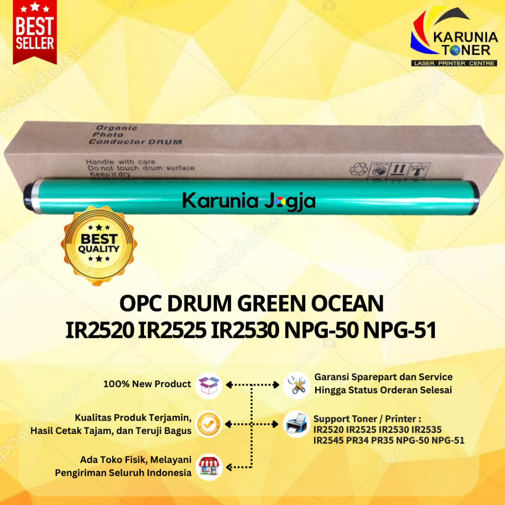 Jual OPC Drum Ocean Green IR2520 IR2525 IR2530 IR2535 IR2545 PR34 PR35 NPG-50 NPG-51 | Shopee ...
