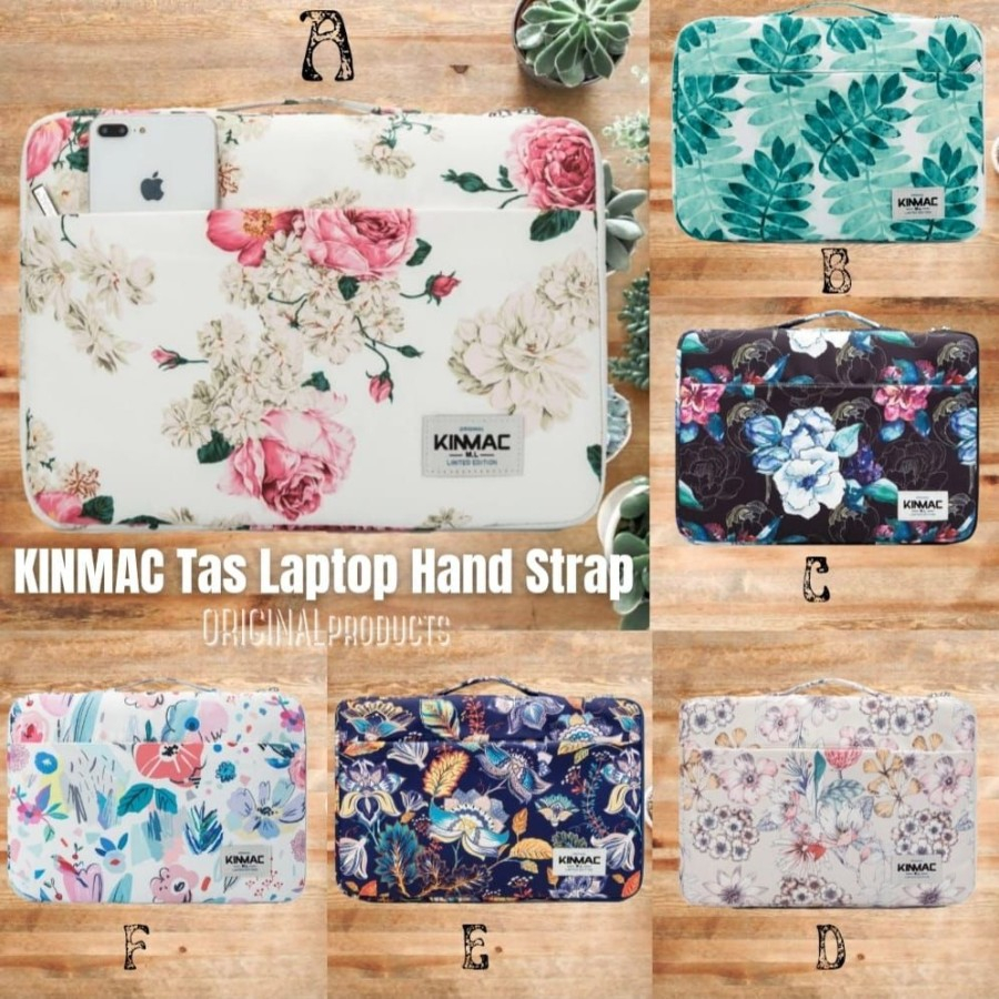 Jual KINMAC tas laptop bag motif design flower sleeve case 13 14 15.6 ...