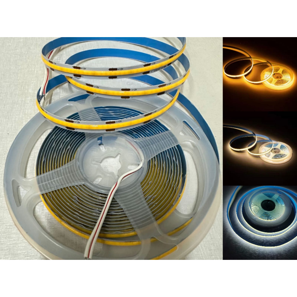 Jual Strip Led COB DC 12volt 5 meter 320led / Lampu Strip Light COB ...