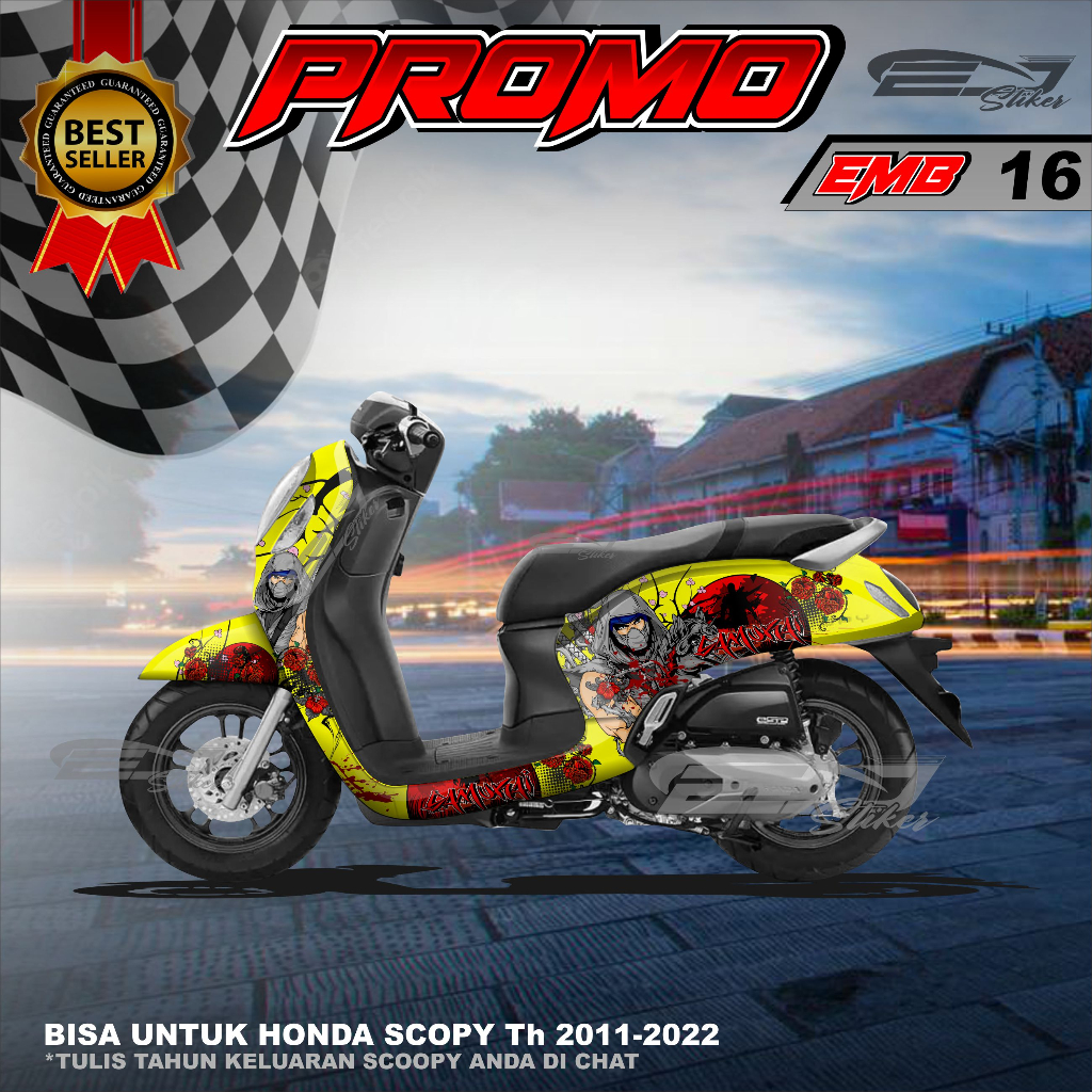 Jual STIKER NEW DESAIN CUSTOM FULL BODY SCOOPY 2022-STIKER DECAL UPDATE ...