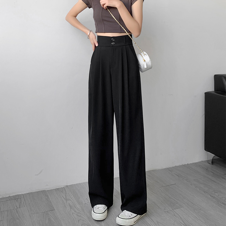 Jual Alice Celana-Highwaist Celana Kulot Hitam Wanita / Celana Setelan ...