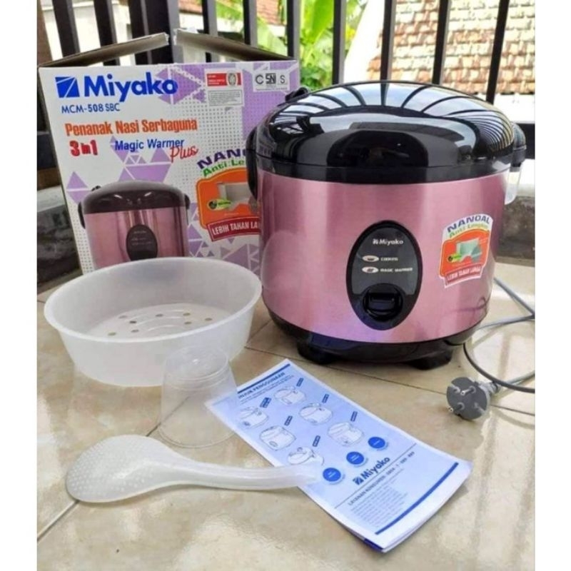 Jual Penanak nasi miyako MCM 508 SBC - mejikom miyako | Shopee Indonesia