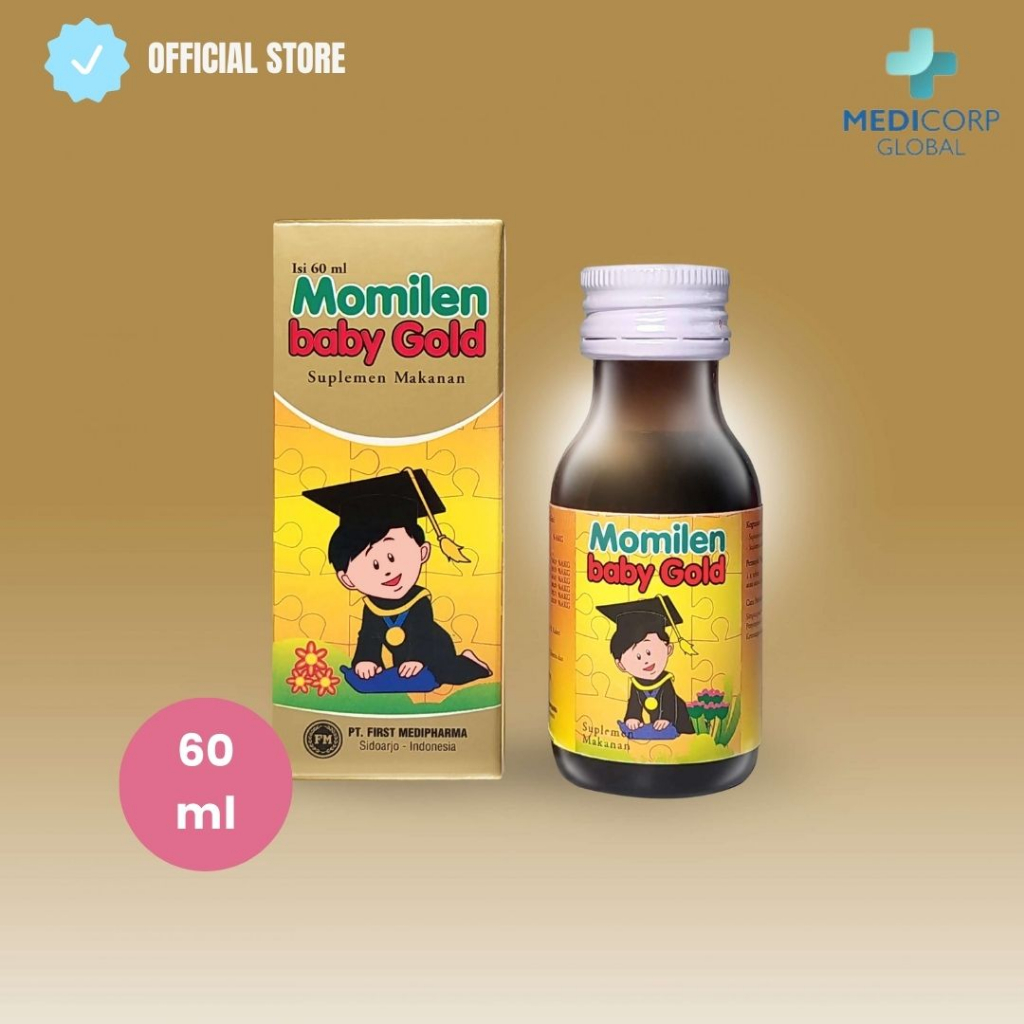 Jual Momilen baby gold 60 ml - vitamin B kompleks asam amino DHA lysine ...