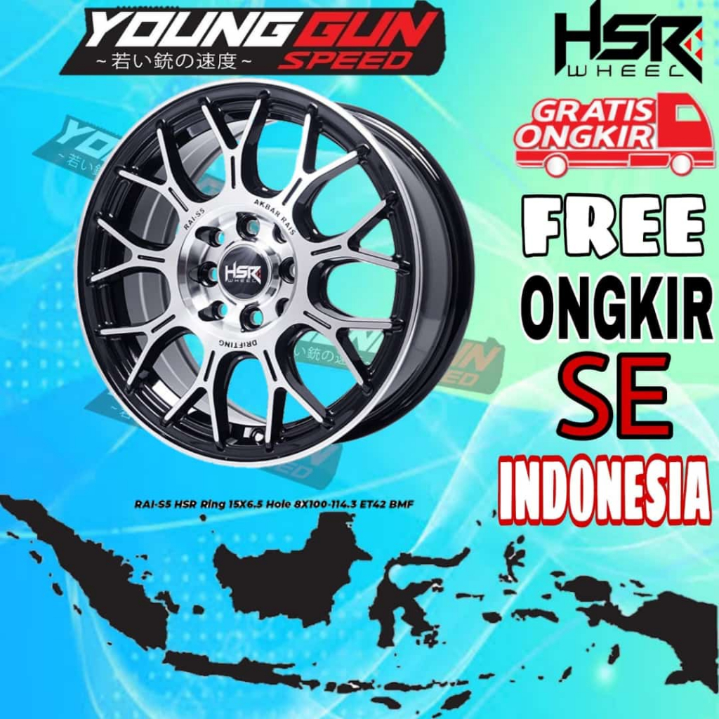 Jual Velg Racing Mobil Ring 15 HSR RAI-S5 R15 Mobilio Avanza Xenia Livinna Mirage Sigra Calya ...