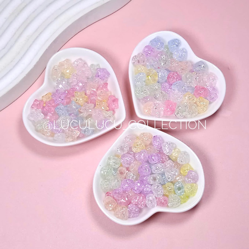 Jual Manik Retak (10 gram) / Manik Monte Mote Es Retak Cracked Beads ...