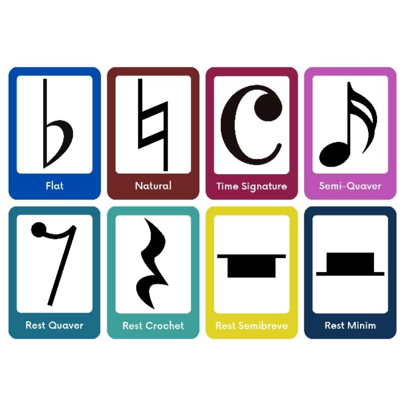 Jual MUSIC FLASHCARD GAMES - SERIES #2 (Simbol Musik Dasar) | Shopee ...