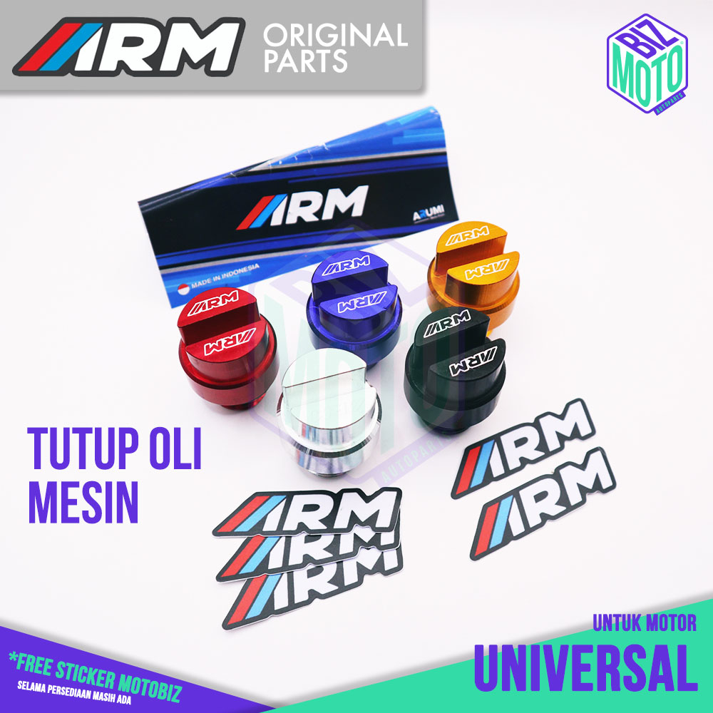 Jual ARUMI ARM Tutup Oli Mesin Engine Oil Honda Yamaha Vario Nmax Aerox ...