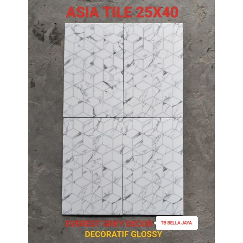 Jual Keramik Dinding Licin Asia Tile Everest Decor Series Ukuran 2540 ...