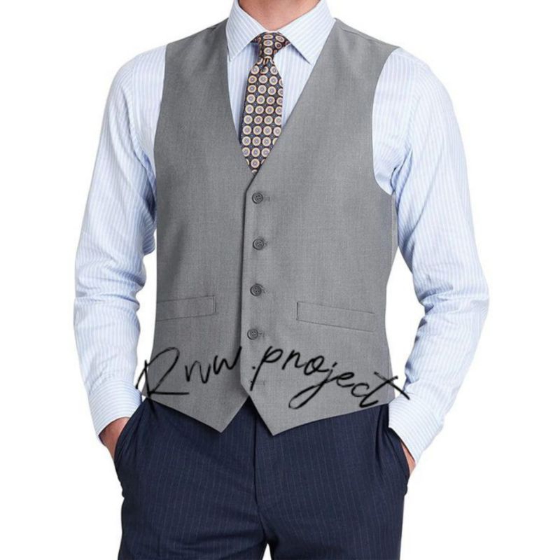 Jual Rompi Jas vest formal pria abu abu | Shopee Indonesia