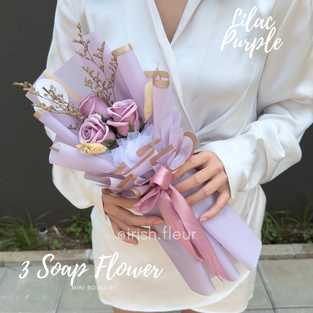 Jual IRISH.FLEUR Triple Soap Mini Flower Bouquet / Buket Bunga Sabun ...