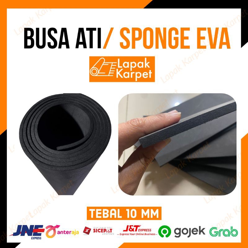 Jual busa eva 10mm ukuran 150 x 60 cm / busa ati / sponge eva | Shopee ...