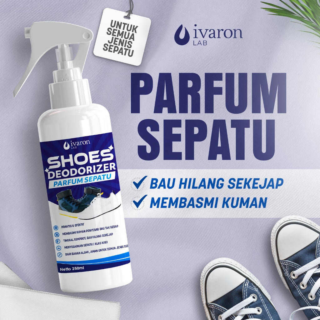Jual IVARON Parfum Sepatu Shoes Deodorizer Anti Bau Dan Bakteri ...
