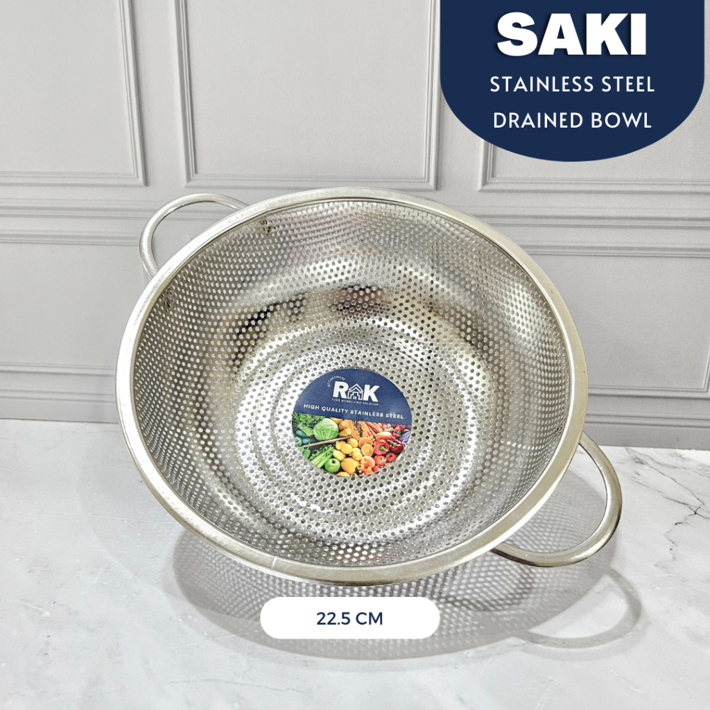 Jual RAK - SAKI Baskom Saringan Stainless Baskom Penyaring Baskom ...