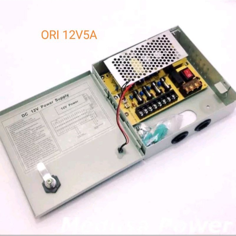 Jual power supply box 12v 5a murni 12v5a ori 4ch | Shopee Indonesia