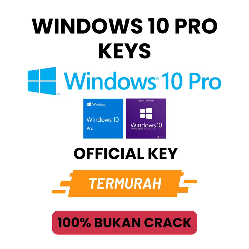 Jual WINDOWS 10 PRO AKTIVASI KEY | AKTIVASI WINDOWS 10 | Shopee Indonesia