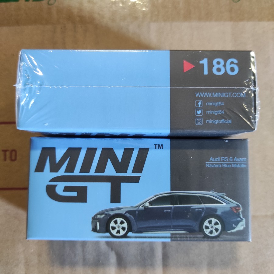 Jual MINI GT 186 AUDI RS6 AVANT NAVARRA BLUE METALLIC | Shopee Indonesia