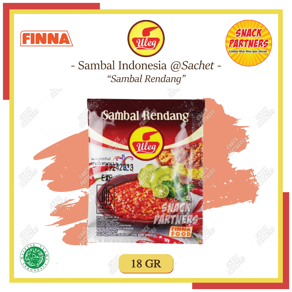Jual FINNA ULEG Sambal @ 1 Sachet - Sambel Nusantara Indonesia Terasi ...