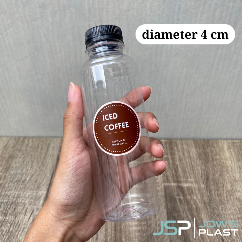 Jual Stiker Botol Almond Bulat Bening 250 ml | Stiker Label Cetak Print | Sticker Botol Logo ...