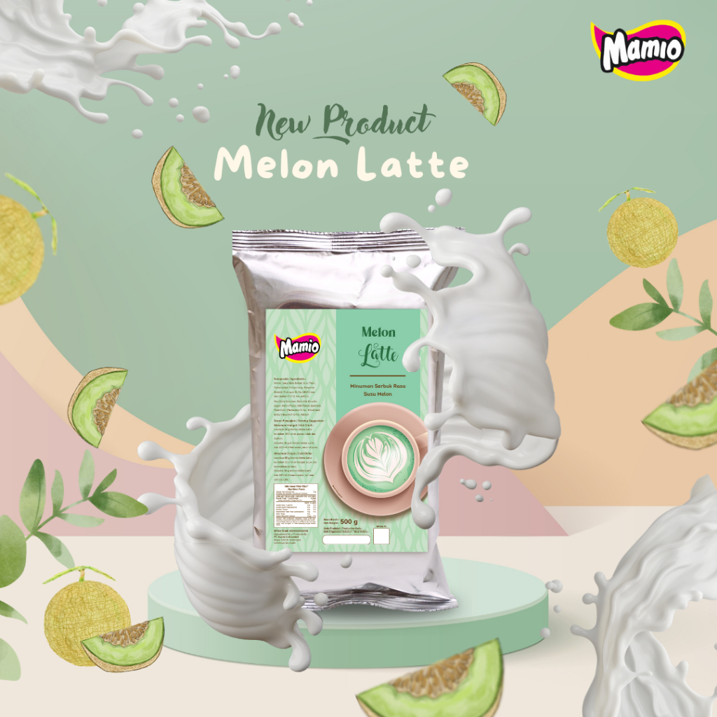 Jual Mamio Rasa Melon Latte / Minuman Serbuk Melon Kemasan 500Gr ...