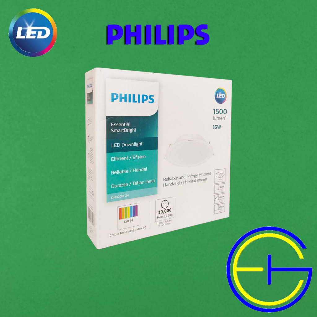 Jual DN020B G4 LED15 16W 220-240V D175 LED Downlight Philips | Shopee ...