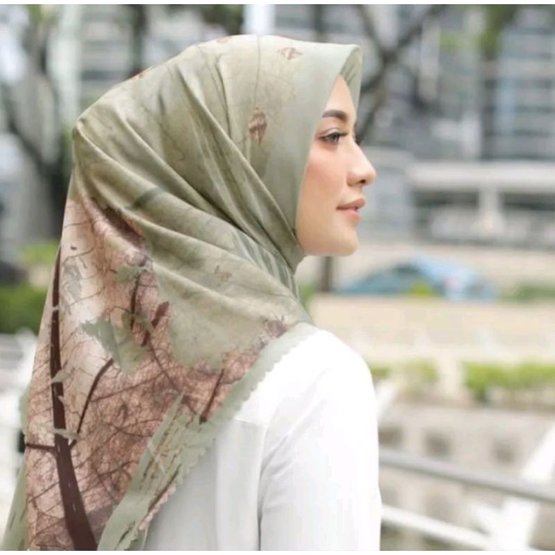 Jual PROMO DISKON Jilbab Motif Segi empat Hijab / Kerudung Segiempat ...