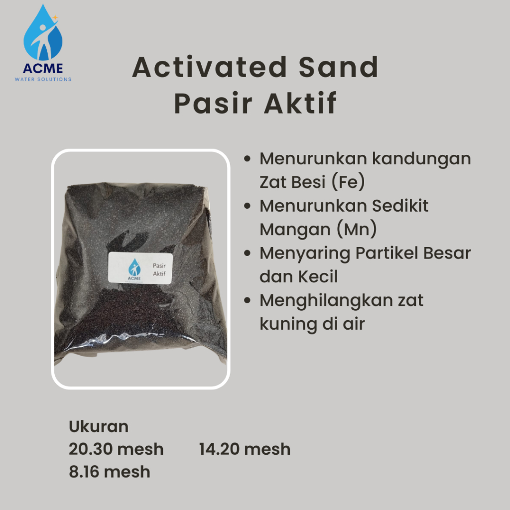 Jual Pasir Aktif 1 Kg Media Filter Penjernih Air | Shopee Indonesia