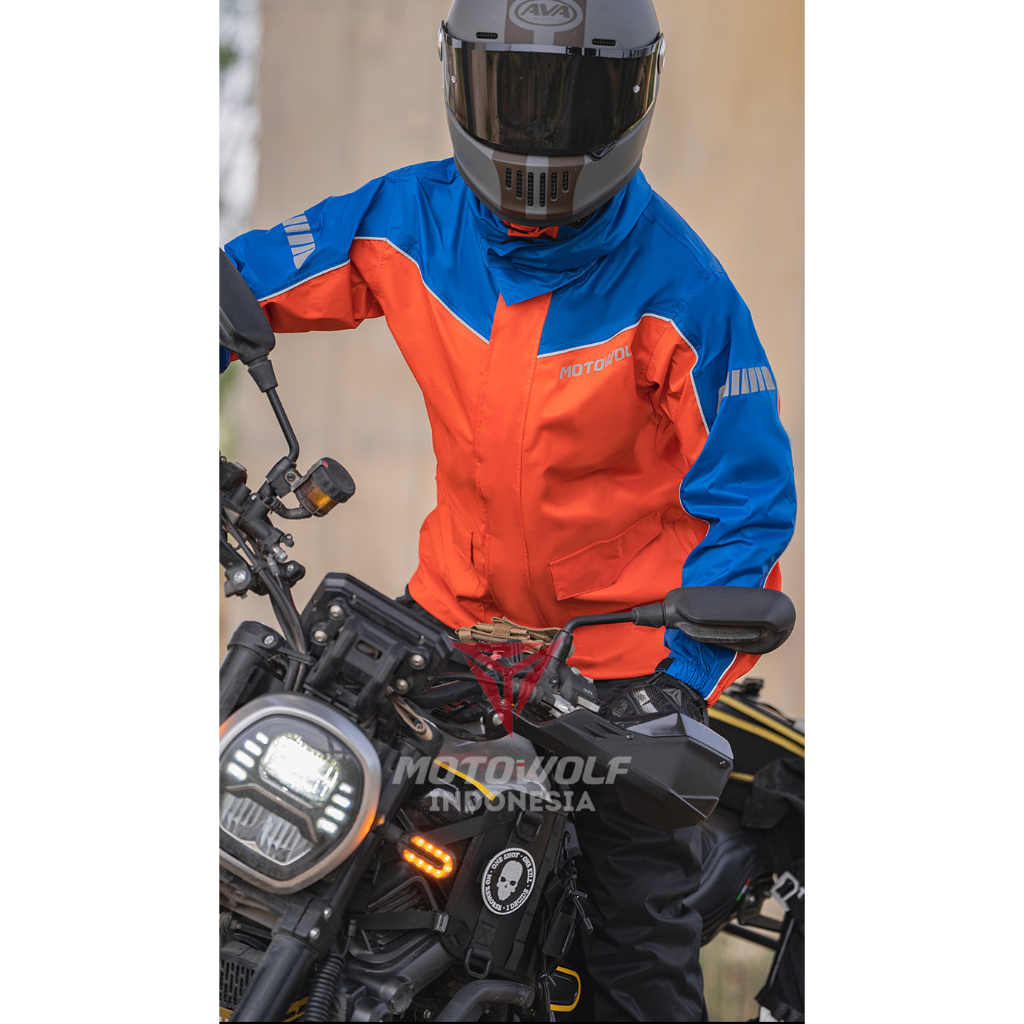 Jual Motowolf Jas Hujan Motor Raincoat Touring 4 Musim Trendy 0403B ...