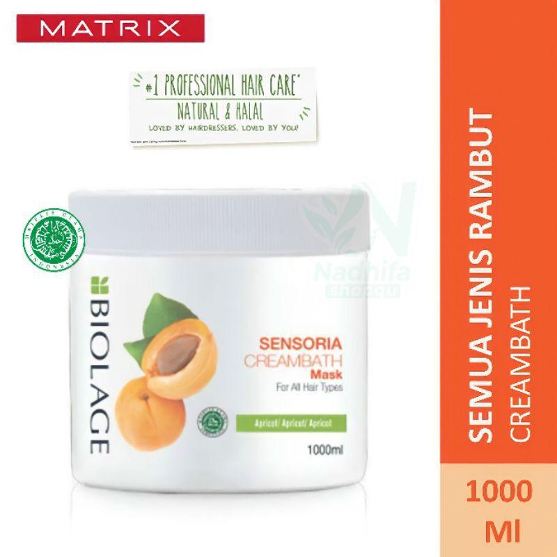 Jual MATRIX BIOLAGE SENSORIA CREAMBATH MASK 1000ML | Shopee Indonesia
