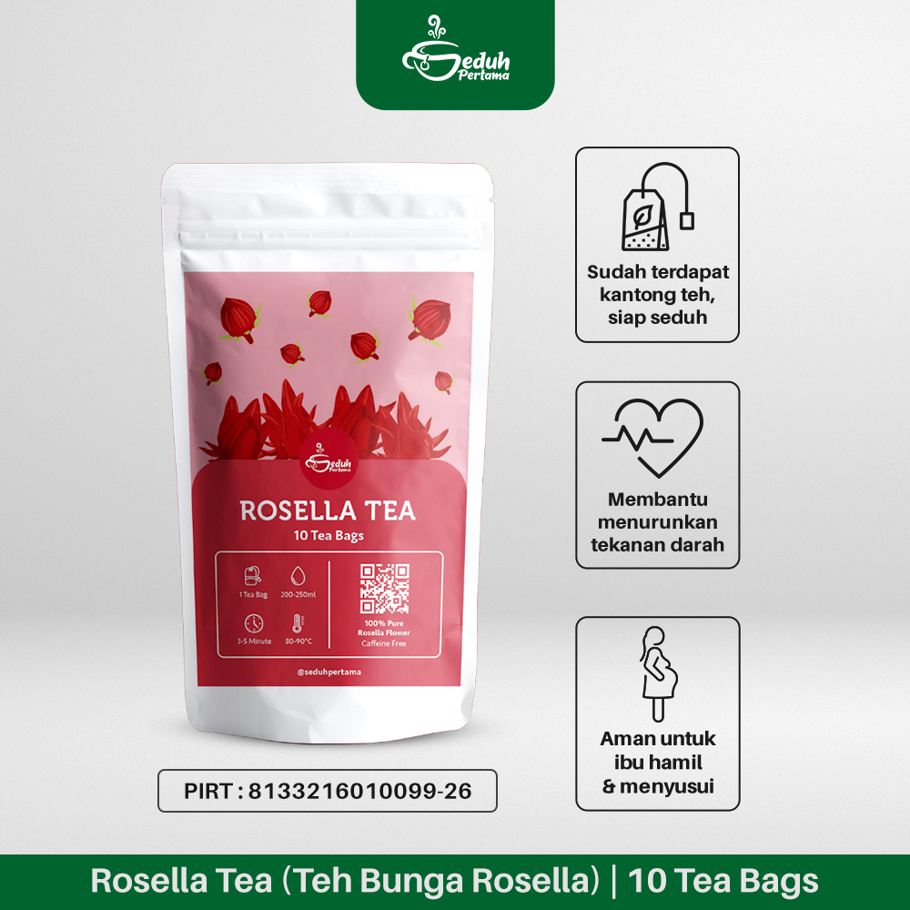 Jual Seduh Pertama 10 Tea Bag - Rosella Kering / Teh Bunga Rosella ...