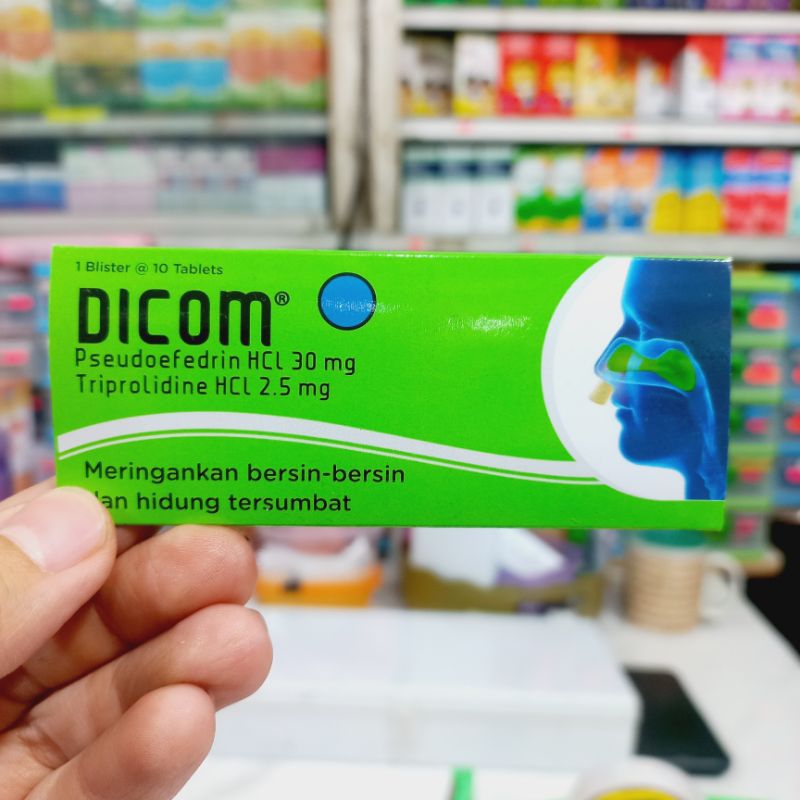Jual [BEST SELLER] DICOM TABLET / MENGATASI HIDUNG TERSUMBAT ALERGI FLU ...
