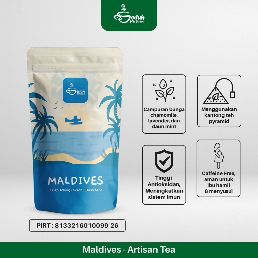 Jual Seduh Pertama Maldives | Artisan Tea Premium Butterfly Pea, Sereh ...
