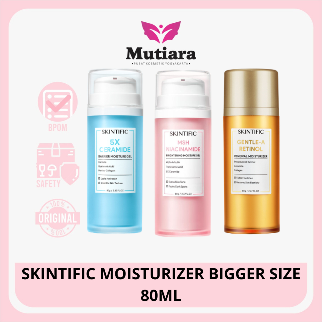 Jual SKINTIFIC MOISTURIZER BIGGER SIZE 80ML | Shopee Indonesia