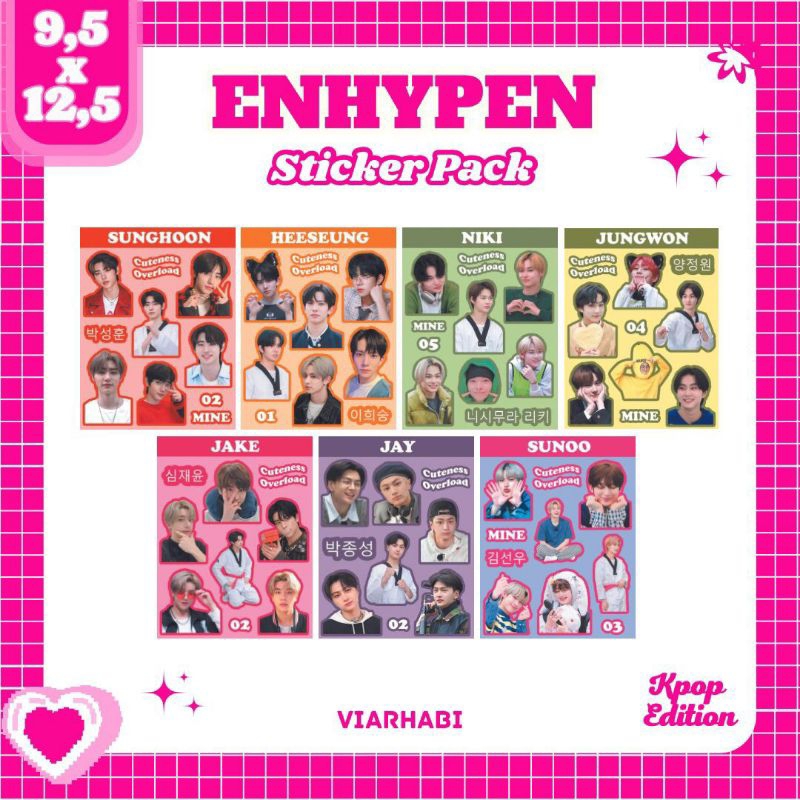 Jual [READY STOCK] STIKER ENHYPEN ALL MEMBER EDITION// FREEBIES KPOP MURAH// JAY JUNGWON JAKE ...