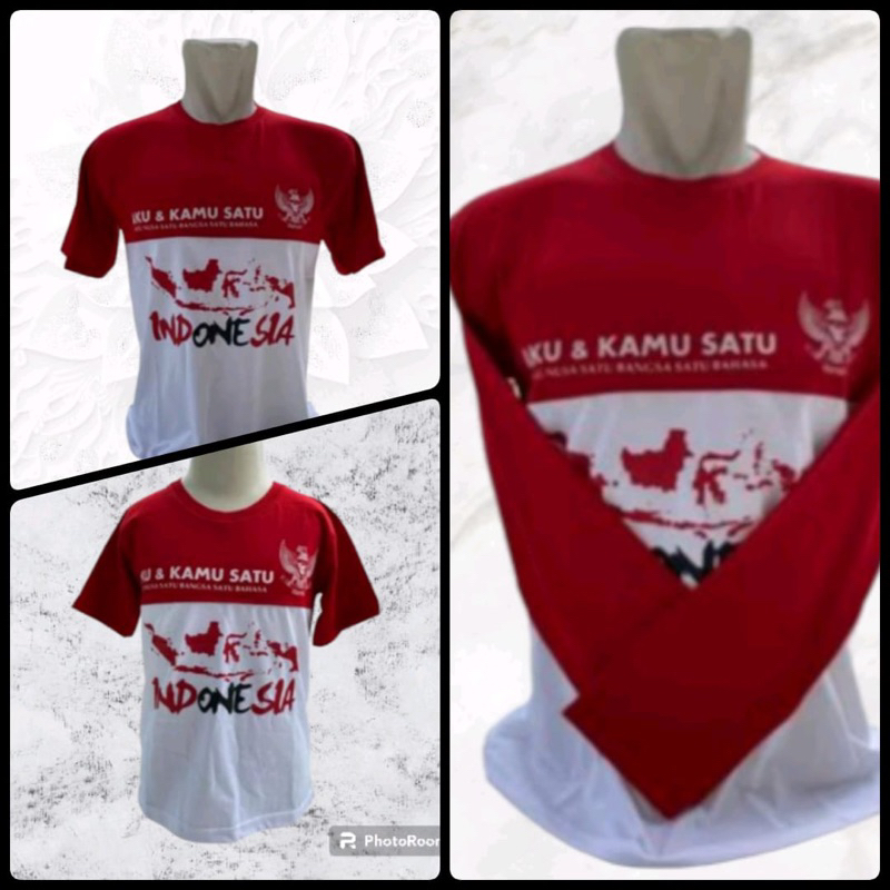 Jual ATASAN KAOS MERAH PUTIH ANAK DAN DEWASA DIRGAHAYU KEMERDEKAAN ...
