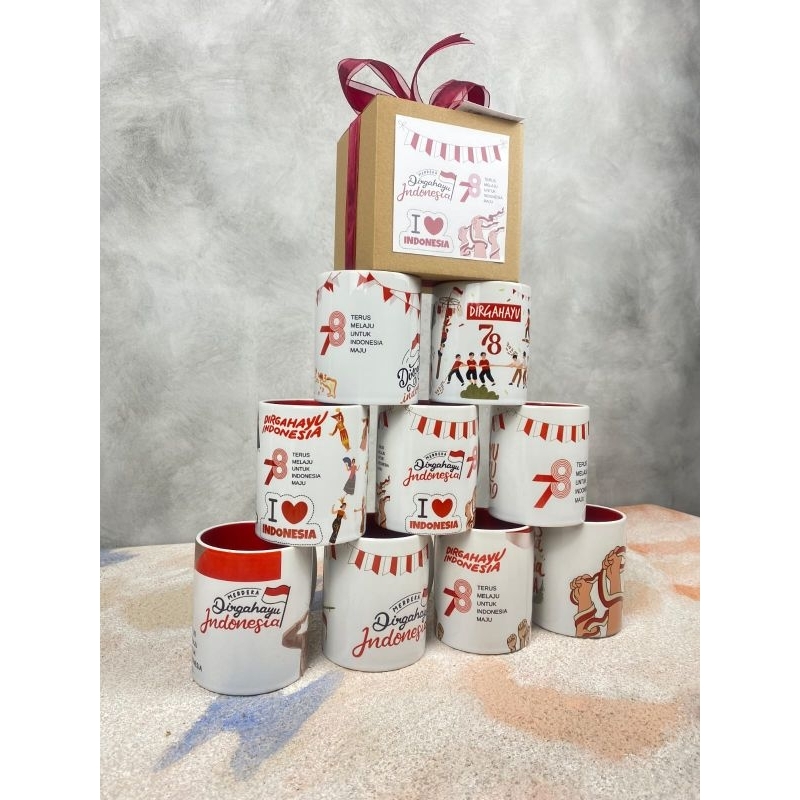 Jual Mug Indonesia Merdeka | Mug 17 Agustusan | Mug Hut RI 78 | Mug ...