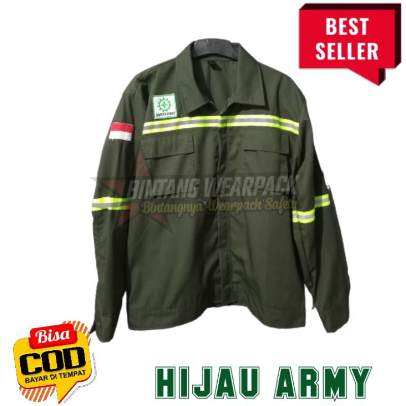 Jual Wearpack kerja proyek/kemeja tambang/wearpack atasan/pakaian ...