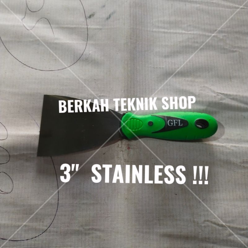 Jual KAPE SCRAP 3" GAGANG FIBER sendok tembok taman | Shopee Indonesia