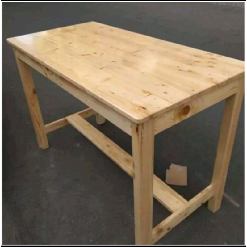 Jual MEJA MAKAN,RESTORAN,WARUNG KAYU JATI BELANDA 100x50x75 | Shopee Indonesia