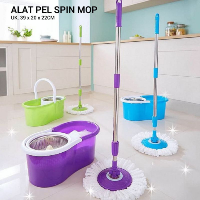 Jual alat pel spin mop alat pel tanpa peras tangan | Shopee Indonesia