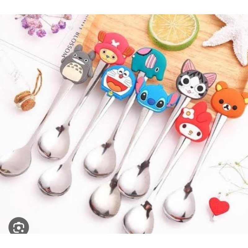 Jual Sendok Karakter Anak Lucu Sendok Stainless Steel Anak Food Grade ...