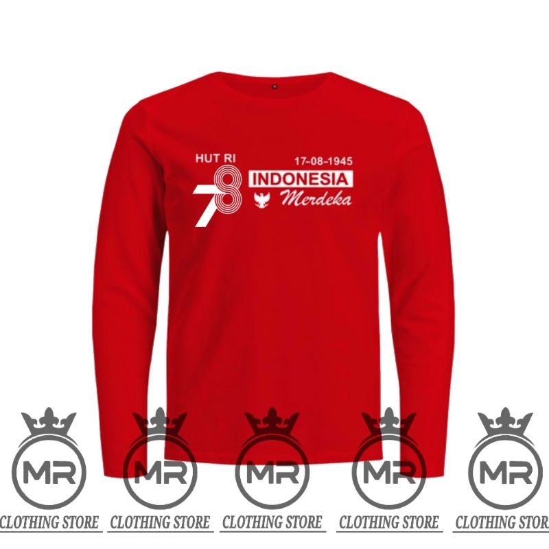 Jual KAOS HUT RI KE 78 TAHUN INDONESIA MERDEKA 17 AGUSTUS | Shopee Indonesia