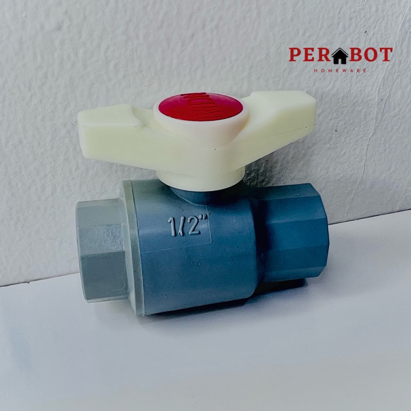 Jual Stop kran plastik 1/2” - PVC Ball Valve 1/2 Inch | Shopee Indonesia
