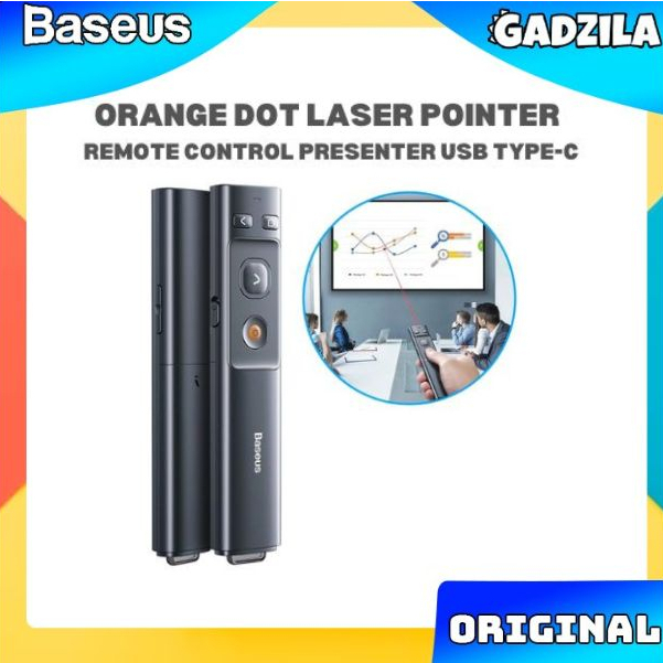 Jual Baseus Orange Dot Wireless Red Laser Pointer Merah Presentase Type ...