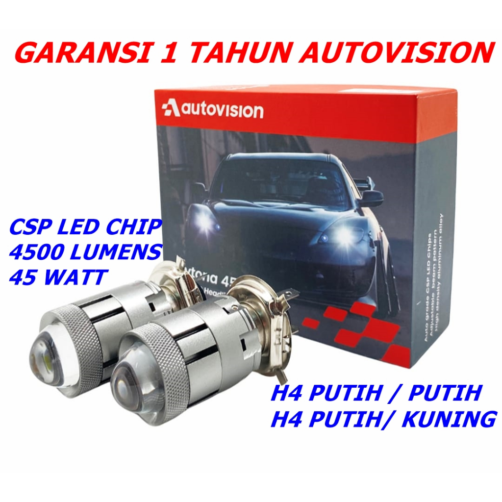 Jual LAMPU BILED PROJECTOR MOTOR MOBIL AUTOVISION DAYTONA 45 WATT 4500 ...