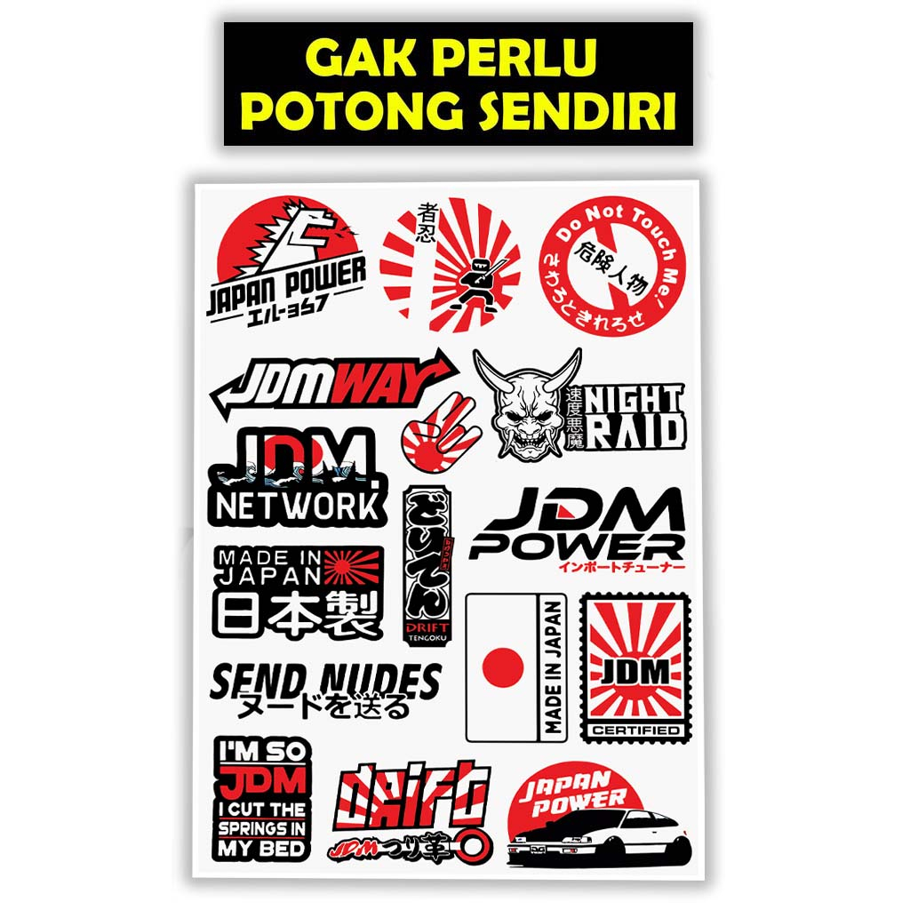 Jual Stiker Mobil Stiker Jdm Sticker Jdm Stiker Mobil Jdm Japanese